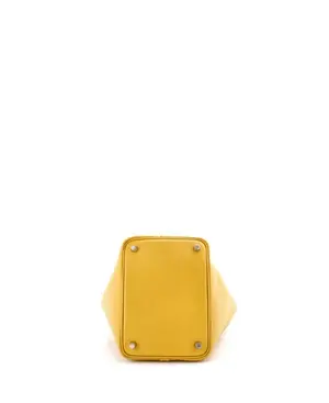 Hermès Pm Picotin Lock Bag Tressage Epsom - Yellow