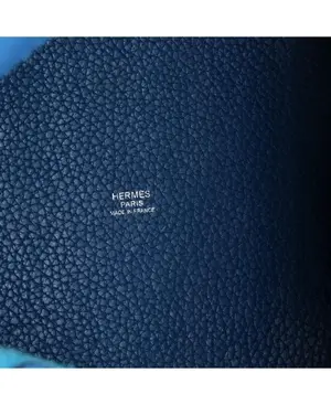 Hermès Picotin Lock Bag Clemence Mm - Blue