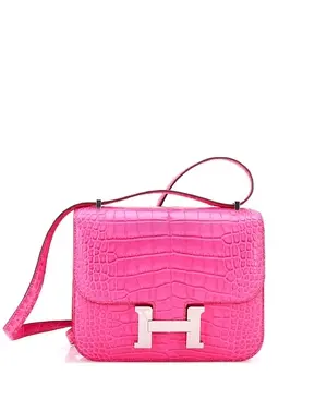 HERMES 18 Constance Bag Matte Alligator