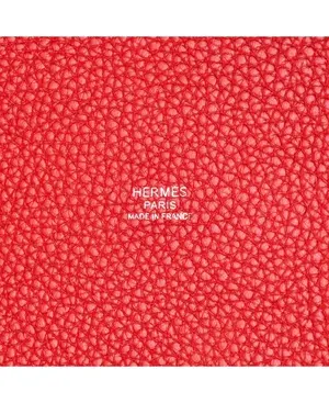 Hermès Mm Picotin Lock Bag Clemence - Red