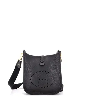 Hermès Tpm Evelyne Bag Gen Iii Clemence - Black