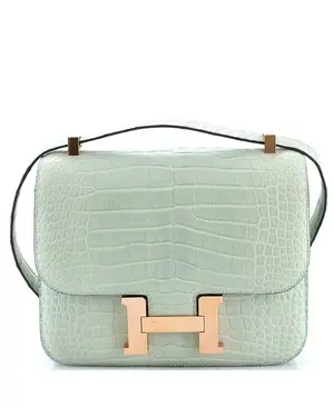HERMES 24 Constance Bag Matte Alligator