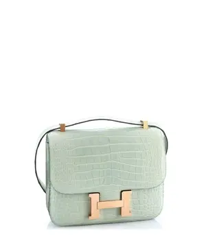 HERMES 24 Constance Bag Matte Alligator