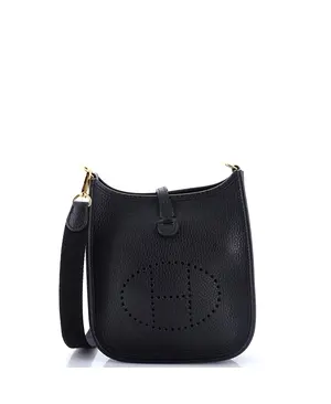 Hermès Tpm Evelyne Bag Gen Iii Clemence - Black