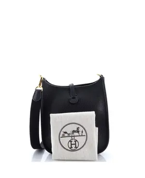 Hermès Tpm Evelyne Bag Gen Iii Clemence - Black