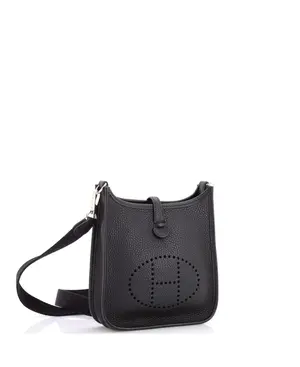 Hermès Tpm Evelyne Bag Gen Iii Clemence - Black