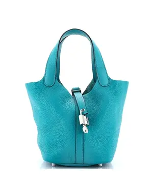 Hermès Picotin Lock Pm Bag Clemence - Blue