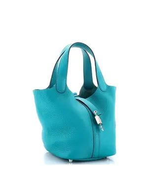Hermès Picotin Lock Pm Bag Clemence - Blue