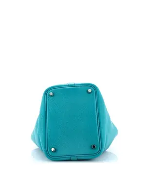 Hermès Pm Picotin Lock Bag Clemence - Blue