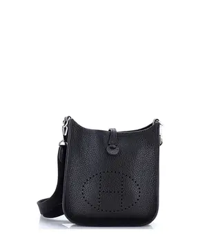 Hermès Tpm Evelyne Bag Gen Iii Clemence - Black