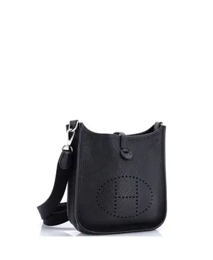 Hermès Tpm Evelyne Bag Gen Iii Clemence - Black