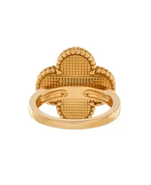 VAN CLEEF & ARPELS Magic Alhambra Ring With Malachite