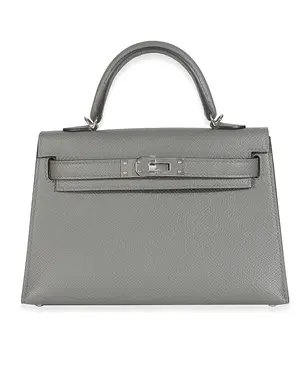 HERMES Mini Kelly Ii 20 Leather Handbag