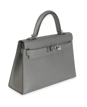 HERMES Mini Kelly Ii 20 Leather Handbag