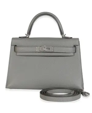 HERMES Mini Kelly Ii 20 Leather Handbag