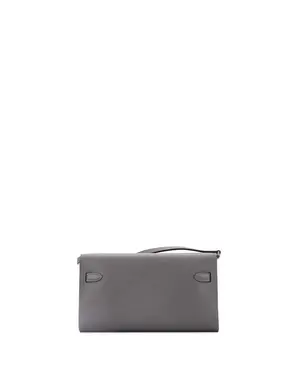 Hermès Kelly To Go Wallet Evercolor - Gray