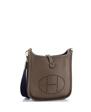 Hermès Tpm Evelyne Bag Gen Iii Clemence - Gray