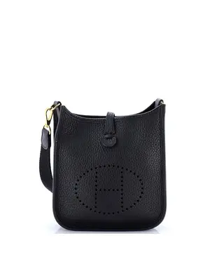 Hermès Tpm Evelyne Bag Gen Iii Clemence - Black