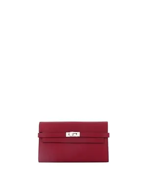 HERMES Long Kelly Wallet Epsom - Red