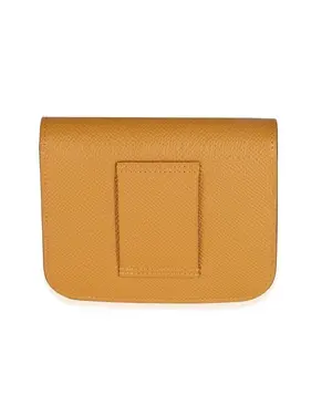 HERMES Constance Slim Wallet Leather Handbag