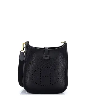 Hermès Tpm Evelyne Bag Gen Iii Clemence - Black