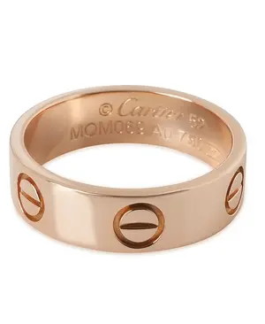 CARTIER Love 18k Ring - Rose Gold