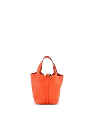Hermès Pm Picotin Lock Bag Clemence - Orange