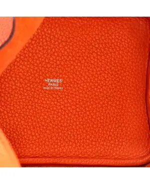Hermès Pm Picotin Lock Bag Clemence - Orange
