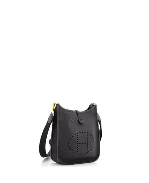 Hermès Tpm Evelyne Bag Gen Iii Clemence - Black