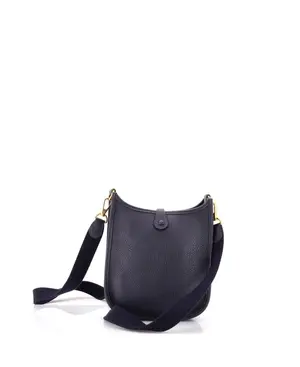 Hermès Tpm Evelyne Bag Gen Iii Clemence - Blue