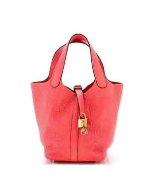 HERMES Pm Picotin Lock Bag Clemence