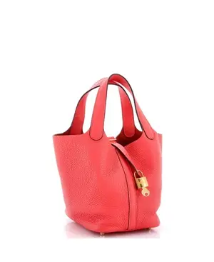 HERMES Pm Picotin Lock Bag Clemence