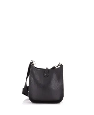 Hermès Tpm Evelyne Bag Gen Iii Clemence - Black
