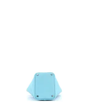Hermès Pm Picotin Lock Bag Clemence - Blue