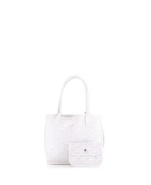 Goyard Anjou Reversible Tote Coated Canvas - White