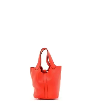 Hermès Pm Picotin Lock Bag Clemence - Orange