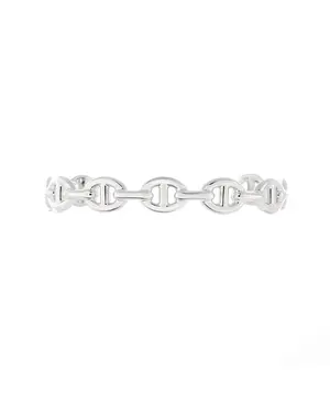 HERMES Medium Chaine D'ancre Enchainee Cuff Bracelet - Sterling Silver