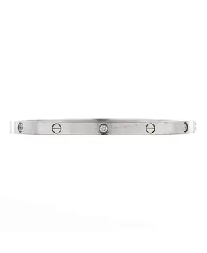 CARTIER Small Love Diamond Bracelet - K White Gold