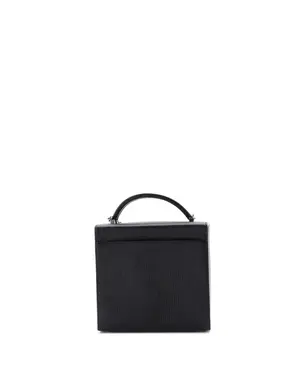 Hermès Cinhetic Top Handle Bag Verso Chevre Mysore - Black