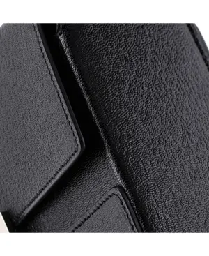 Hermès Cinhetic Top Handle Bag Verso Chevre Mysore - Black