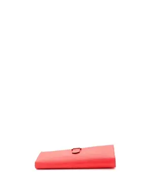 Hermès Long Bearn Wallet Epsom - Red