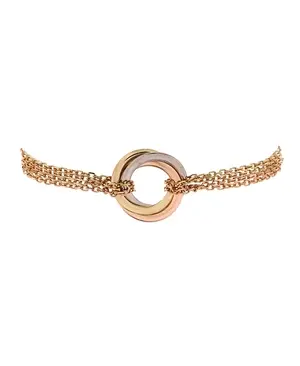 CARTIER Trinity 4 Chain 18k Tricolor Bracelet - Gold