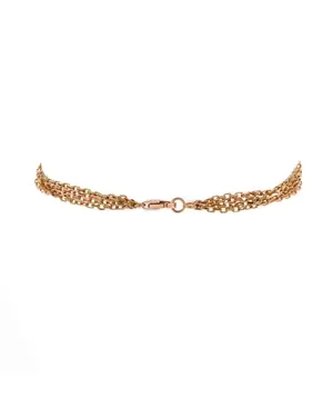CARTIER Trinity 4 Chain 18k Tricolor Bracelet