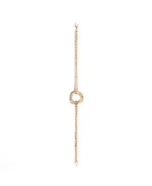 CARTIER Trinity 4 Chain 18k Tricolor Bracelet