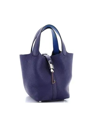 HERMES Pm Eclat Picotin Lock Bag Clemence With Swift