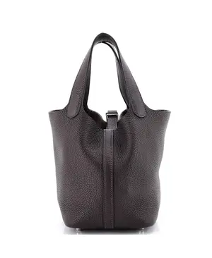 Hermès Picotin Lock Bag Clemence Pm - Brown