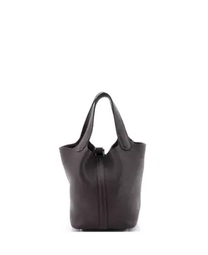 Hermès Picotin Lock Bag Clemence Pm - Brown