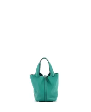 Hermès Pm Picotin Lock Bag Clemence - Green