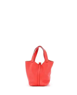 Hermès Pm Picotin Lock Bag Clemence - Red