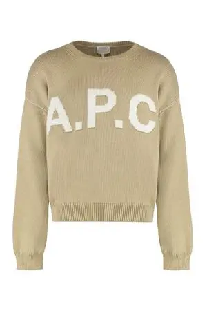 A.p.c. Logo Sweater - Beige